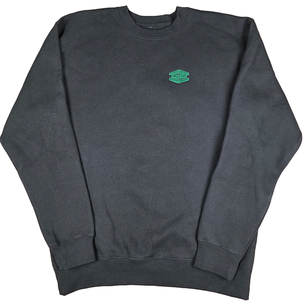 35th North Embroidered Tron Crewneck Sweatshirt - Black/Green
