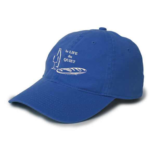 The Quiet Life Wine & Cheese Dad Hat - Royal - 35th North